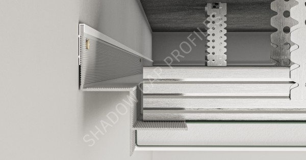 PROFDOORS | AST20 Ceiling recessed shadow profile with - AST20